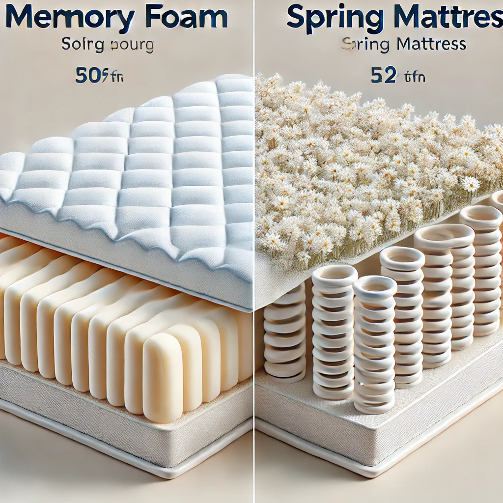 Memory Foam vs. Spring Mattress: Which One is Better for You? | GaddaCo